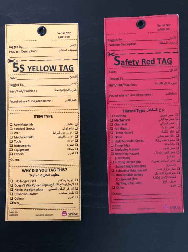 Red & Yellow Tags – Spiral